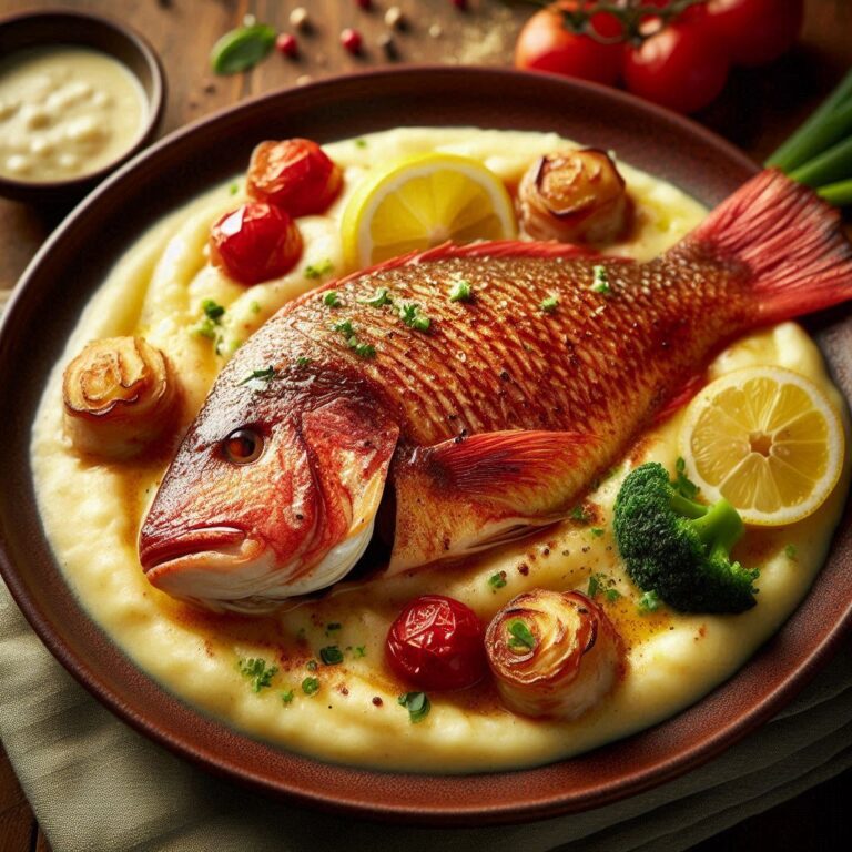 Pan-Seared Red Snapper with Creamy Crust Recipe - FreshHomeRecipes.com